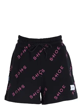 SHOE Cotton Shorts - Black