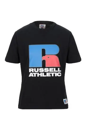 RUSSELL ATHLETIC T-shirt Size Cotton, Polyester - Black