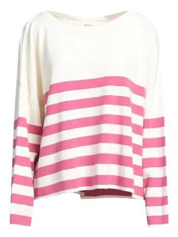 VICOLO Striped Knit Sweater - Purple