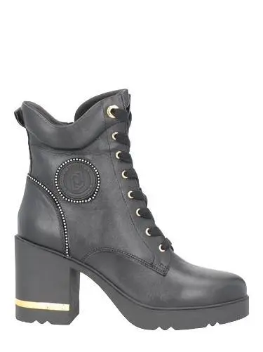 LIU •JO Calfskin Ankle Boots - Black