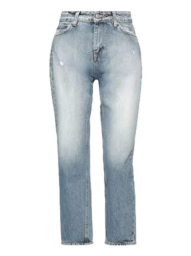 VICOLO Cotton Tapered Jeans - Blue