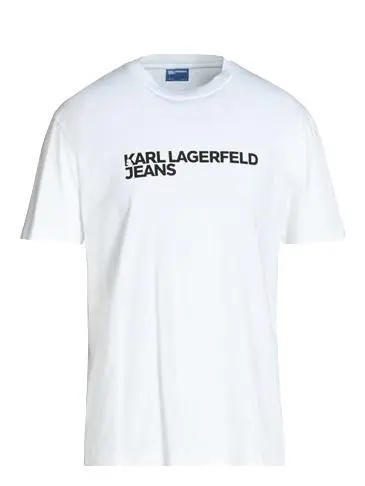 Karl Lagerfeld Klj Regular Sslv Tee T-shirt Size Organic Cotton - White