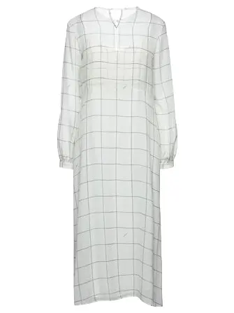 MERCI Midi Chiffon Dress - White