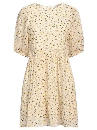 Ba&sh Floral-print Mini Dress - Beige