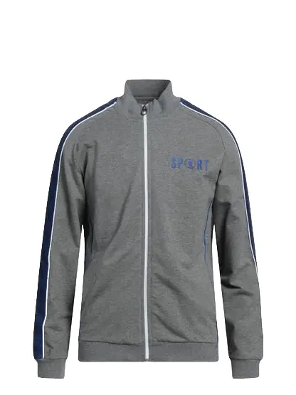 BIKKEMBERGS French Terry Zip Up Sweatshirt - Grey