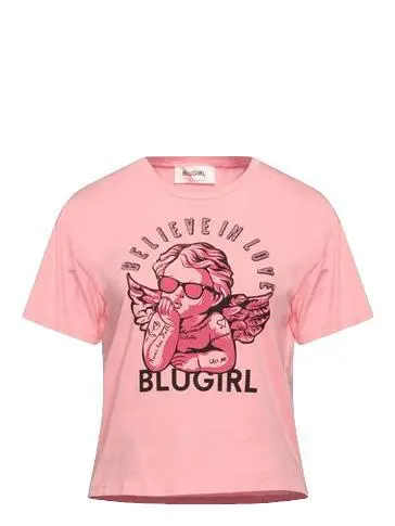 BLUGIRL Printed Cotton T-shirt - Pink