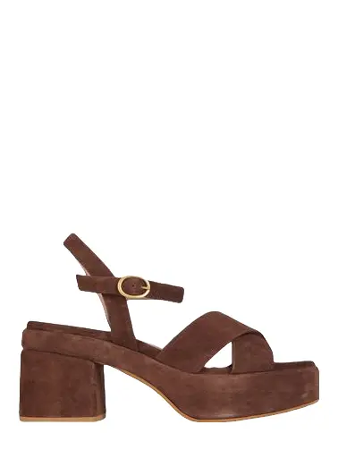 BIANCA DI Ankle Strap Sandals - Brown