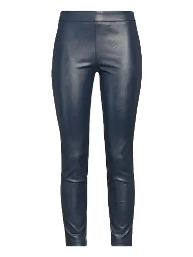 MANILA GRACE Tapered Slim-leg Trousers - Navy