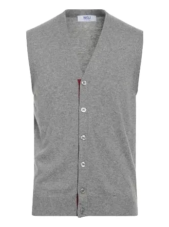 MQJ Knitted Sleeveless Cardigan - Grey