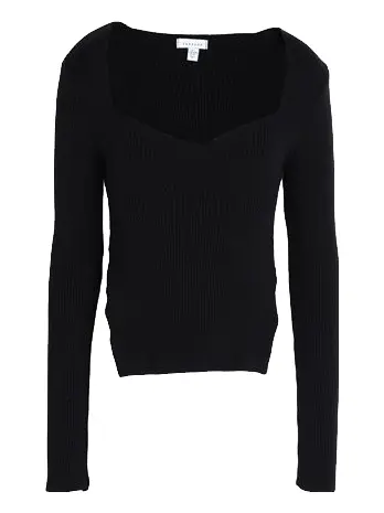 Topshop Knitted Sweater - Black