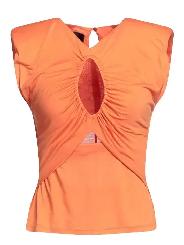 Pinko Jersey T-shirt With Cutout - Orange