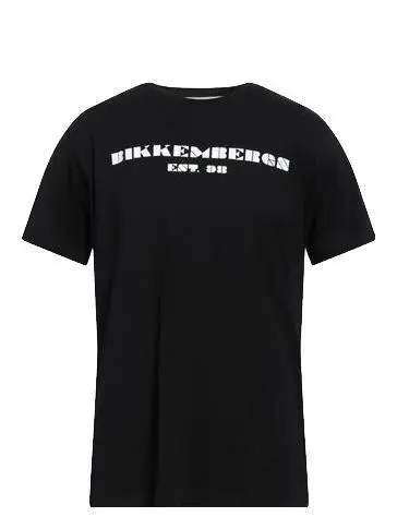 BIKKEMBERGS T-shirt Size Cotton, Elastane - Black