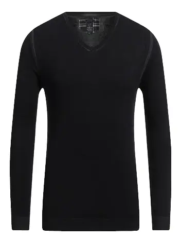 NORTH POLE Knitted V-neck Sweater - Black