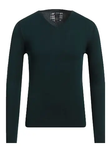 NORTH POLE Knitted V-neck Sweater - Green