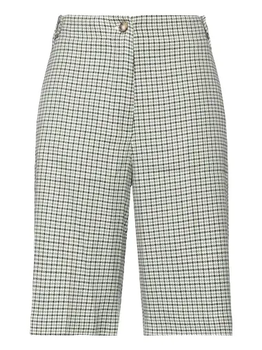 Liviana Conti Houndstooth Bermuda Shorts - Grey