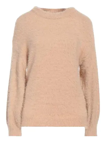 MERCI Knitted Heavy-weight Crewneck Sweater - Beige