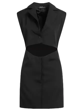 VANESSA SCOTT Mini Shirt Dress - Black