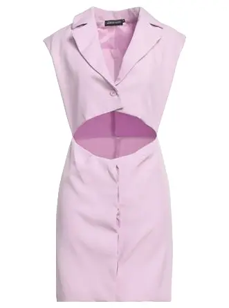 VANESSA SCOTT Mini Shirt Dress - Purple
