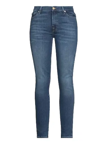 7 For All Mankind Jeans With Swarovski Pearl - Blue