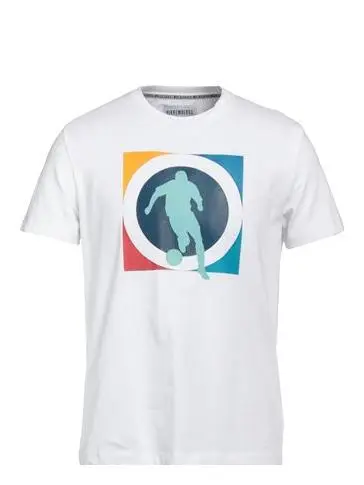 BIKKEMBERGS T-shirt Size Cotton, Elastane - White