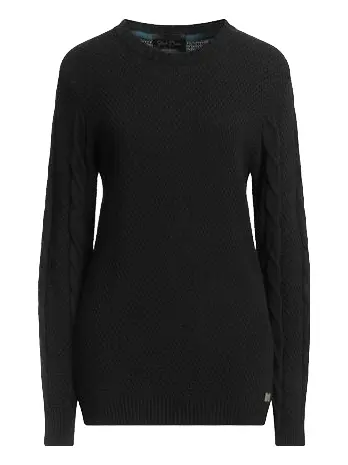 BL.11 BLOCK ELEVEN Knitted Cable Stitch Sweater - Black