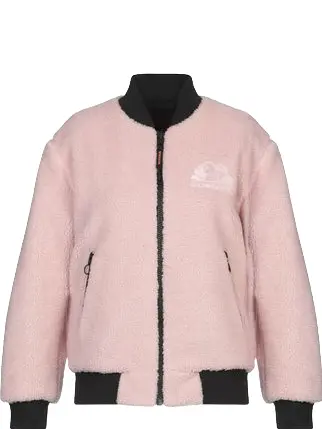 Sundek Sherpa Fleece Bomber Jacket - Pink