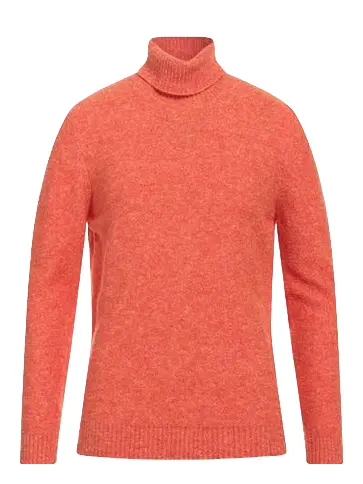 KANGRA Turtleneck Knit Top - Orange