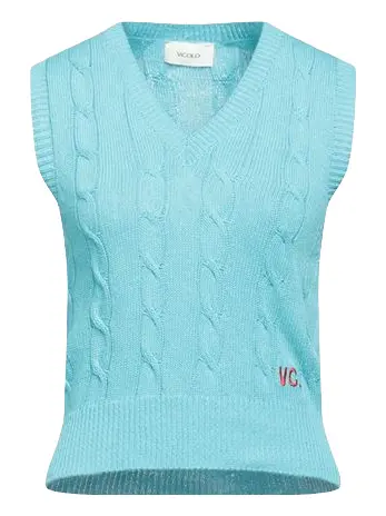 VICOLO Knitted Sleeveless Top - Blue