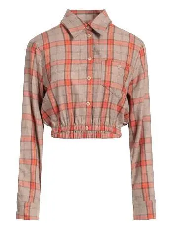 Maje Flannel Tartan Shirt - Orange