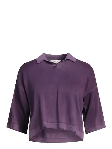 Alpha Studio Cotton Sweater - Purple