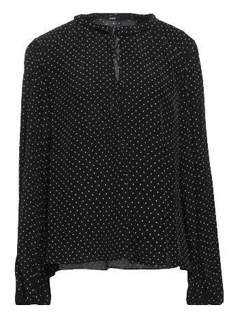 Maje Top Viscose Bow Blouse - Black