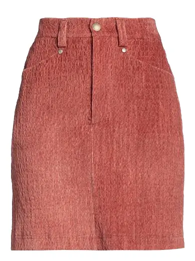 Momoni Mini Pencil Corduroy Skirt - Red