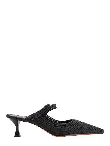 8 BY YOOX Raffia Mules - Black