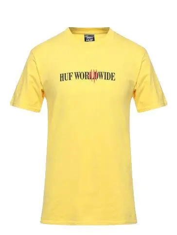 HUF T-shirt Size Cotton - Yellow