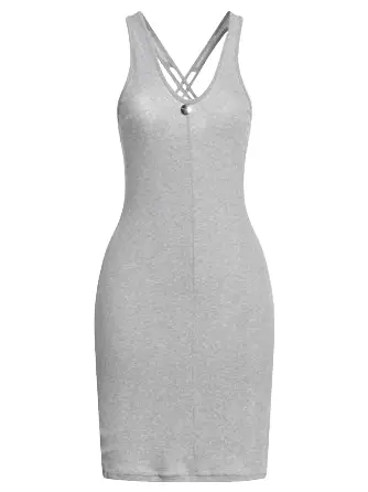MANGANO Mini Bodycon Dress - Grey