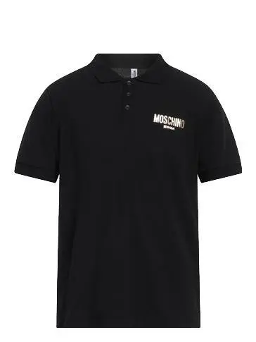 Moschino Swim Polo Shirt Size Cotton - Black