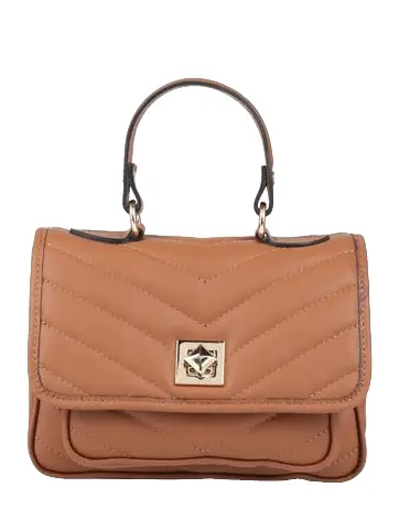 AB ASIA BELLUCCI Leather Flap Bag - Brown