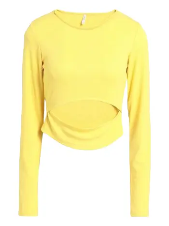 Only T-shirt With Long Sleeves - Yellow