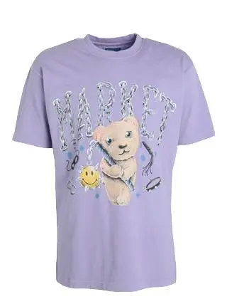 MARKET Soft Core Bear T-shirt T-shirt Lilac Size Cotton - Purple