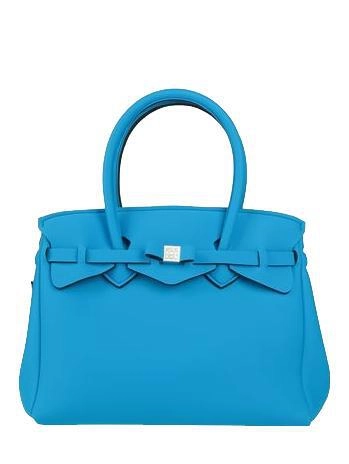 Save My Bag Peek Handbag In Polyamide And Elastane - Blue