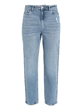 Vero Moda Mom Jeans With Five-pocket Detailing - Blue