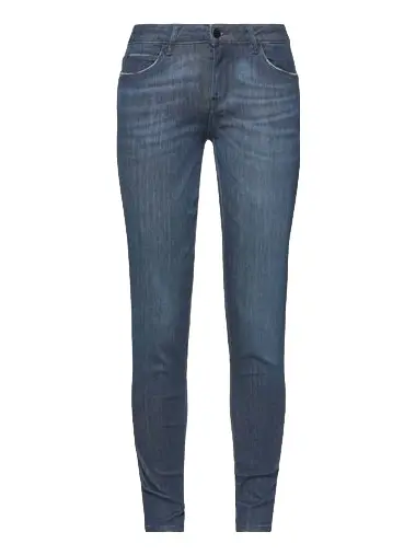 Guess Skinny Jeans With Appliqués And Logo - Blue