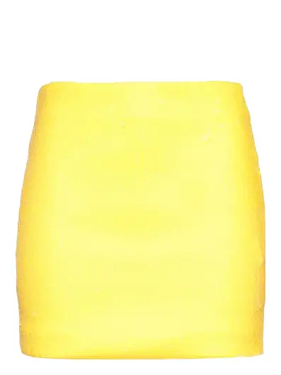 VICOLO Mini Sequined Skirt - Yellow