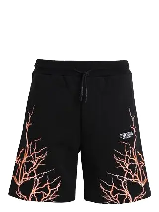 PHOBIA ARCHIVE Embroidered Bermuda Shorts - Black
