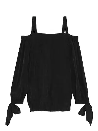 Iris & Ink Off-the-shoulder Top - Black