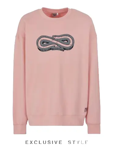 PROPAGANDA X YOOX Cotton Sweatshirt - Pink