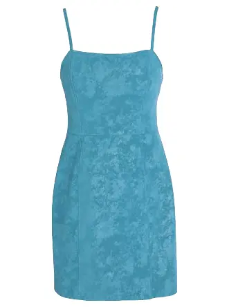 Topshop Mini Bodycon Dress - Blue