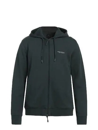Armani Exchange French Terry Zip-up Hoodie - Green