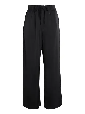 Topshop Wide Leg Pants - Black