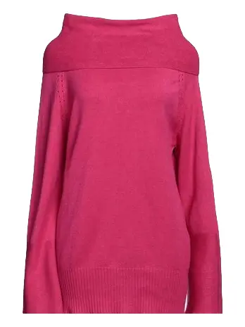 BIANCOGHIACCIO Turtleneck Knit Top - Magenta